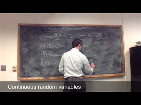 Intro To Continuous Random Variables YouTube
