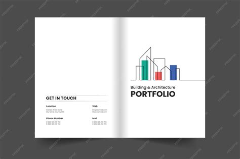 Premium Vector Minimal Architecture Portfolio Cover Layout Template