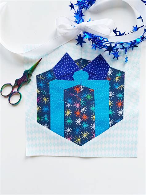 Christmas T Quilt Block Pattern 4 Sizes Pdf Pattern Instant