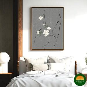 Floral Nude Silhouette Art Print Sensual Woman Body Digital Download