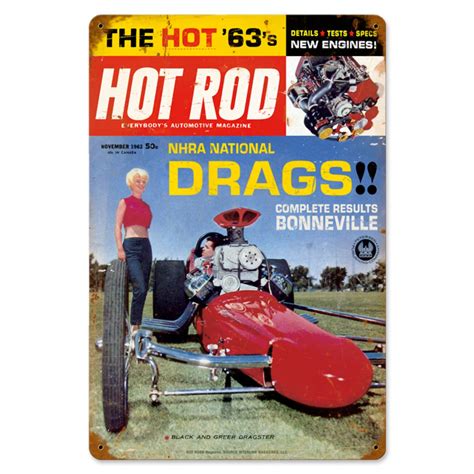 Hot Rod Magazine Cover Prudhomme Nov 1962 Sign