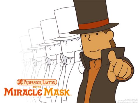 Professor Layton And The Miracle Mask Wallpaper Wallpapers Wiki Fandom