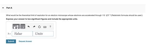 Solved What Would Be The Theoretical Limit Of Resolution For