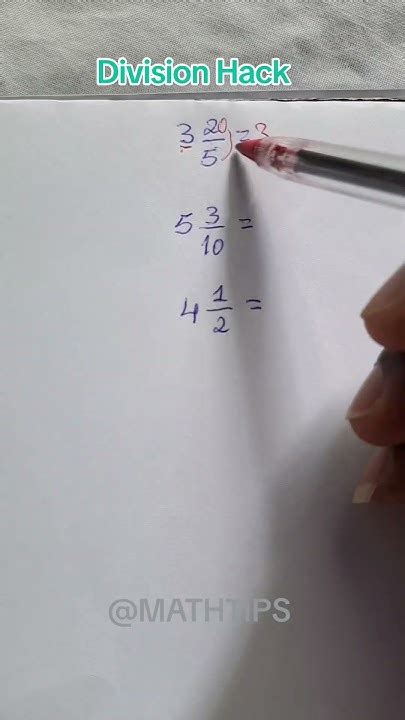 Division Hack Shorts Mathtricks Maths Mathsontips Mathtips