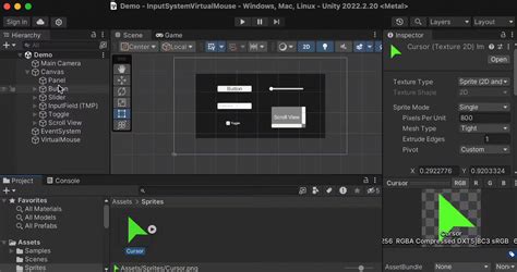 Input Systemからマウスカーソルを操作する Unitylesson
