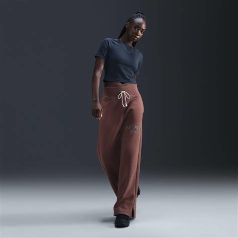 Buy Nike Sportswear Phoenix Fleece Womens High Waisted Wide Leg Logo