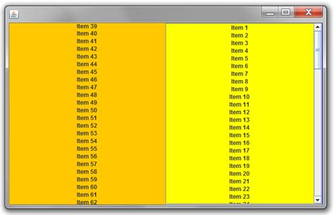 Java Why Is This List In A JScrollPane Not Left Aligning Stack Overflow