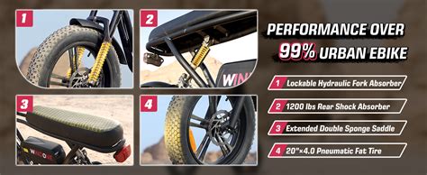 Windone E2 Electric Bike For Adults 750w Motor 48v 13ah Battery 20x4 0 Fat Tire Ebike Up