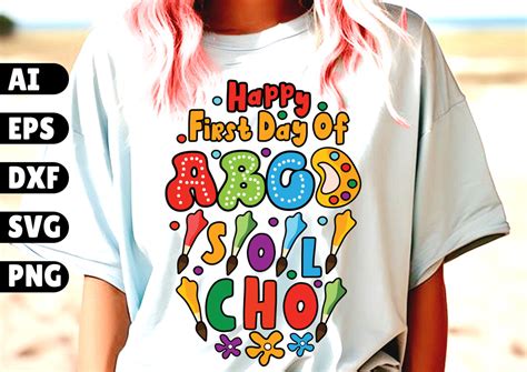 Abcd First Day Of School Design Svg Graphic By Merchgraphic · Creative