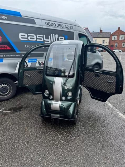 Easylife Cabin Mobility Scooter Classic Racing Green And Silver