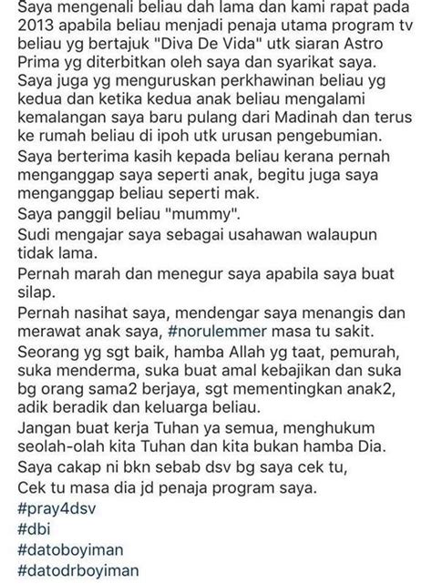 Boy Iman Dedahkan Sikap Sebenar Datuk Seri Vida