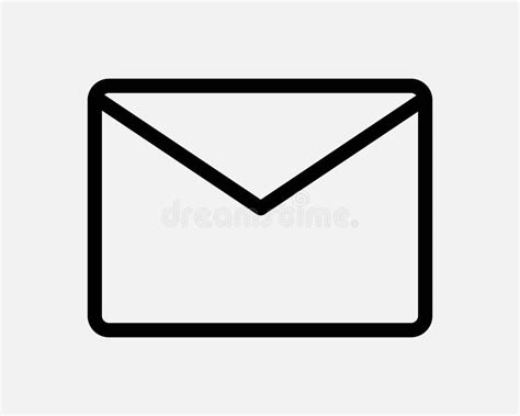 Envelope Mail Line Icon Letter Email Message Correspondence Postal Post