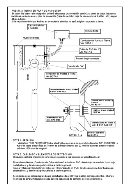 Instalación De Jabalina A Tierra Pdf