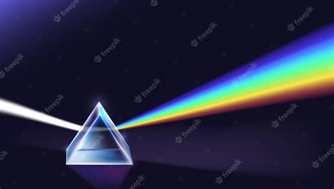 Premium Vector Physics Light Passing Through A Triangular Prism