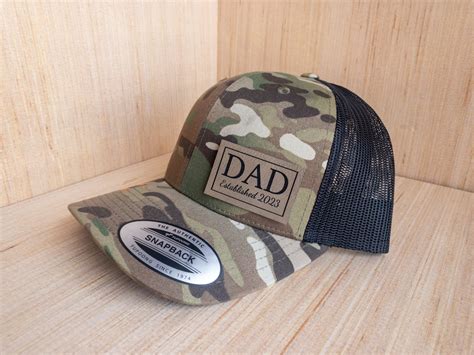 Personalized Dad Hat Leather Patch Hat Fathers Day Ts Birthday