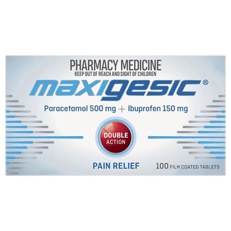 Buy Maxigesic Double Action 100 Tablets Online At Chemist Warehouse®