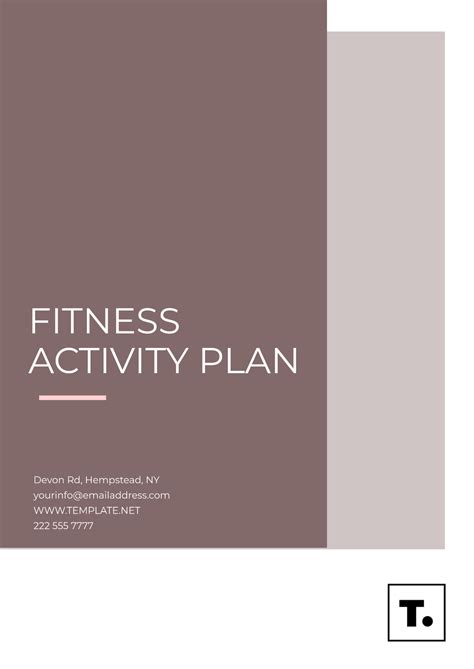 Free Activity Plan Template Edit Online And Download