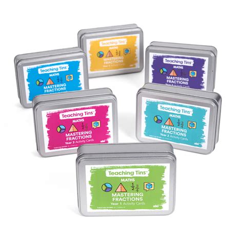 Teaching Tins Mastering Fractions Activity Cards Eduspace Supplies
