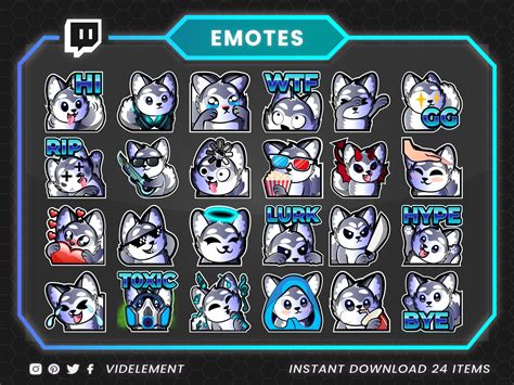 Wolf Emotes Twitch Emotes Twitch Sub Emotes Discord Emotes Text Emotes Wolf Text Emote