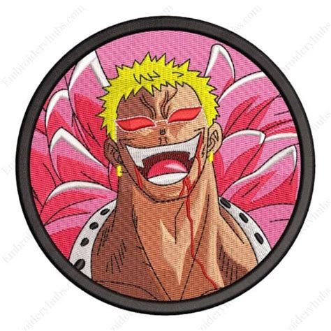 Doflamingo Laugh Embroidery Design One Piece