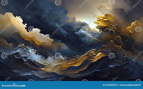 Absolutely Stunning Generative Ai Illustration Of Wave And Cloud