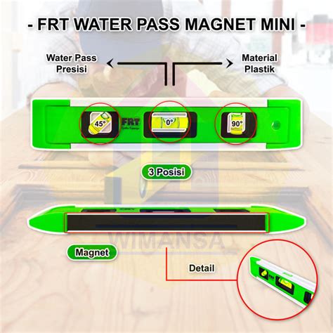 Wms Frt Water Pass Magnet Mini 9 Inch Hijau Water Pass Presisi Dan Akurat Lazada Indonesia
