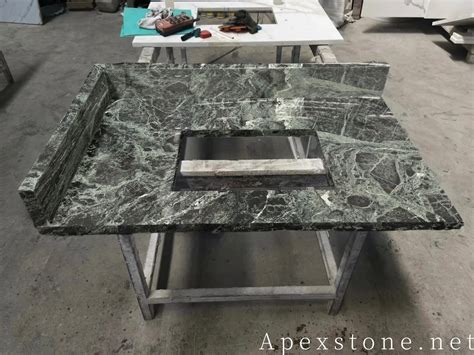 China 2 Inch Leathered Verde Alpi Marble Slabs Manufacturers Suppliers