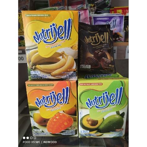 Nutrijel Cincau Banana Avocado Mango Dark Choco Shopee Malaysia