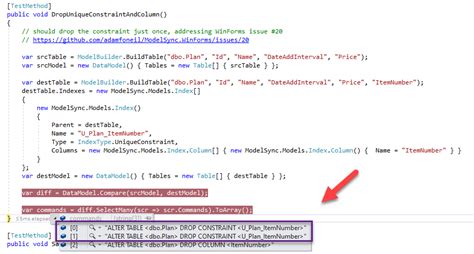 Redundant Constraint Drops · Issue 20 · Adamfoneilmodelsyncui · Github