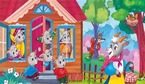 The Seven Little Goats And The Wolf Story Storybook