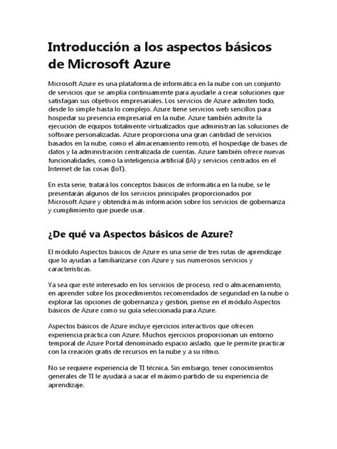 Azure 900 Nuevo Pdf Computación En La Nube Microsoft Azure