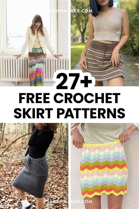 Beginner Printable Crochet Womens Skirt Pattern