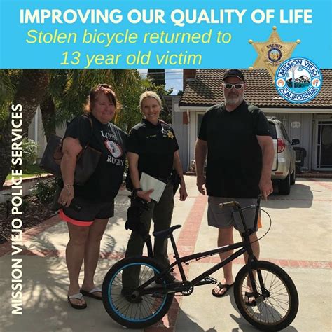Stolen Bike Found In Homeless Encampment Returned To Owner Mission