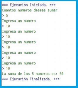 Algoritmo Para Sumar N Numeros ALGORITMODETAREA