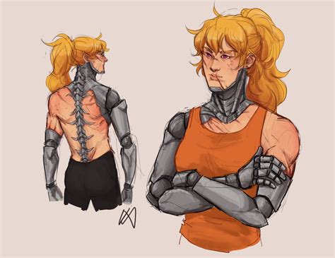 Cyborg Yang Au Coffeephilter Rwby