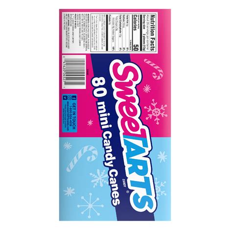 Sweetarts Mini Holiday Candy Canes Holiday Candy Stocking Stuffer 80ct 12oz Box Beauty