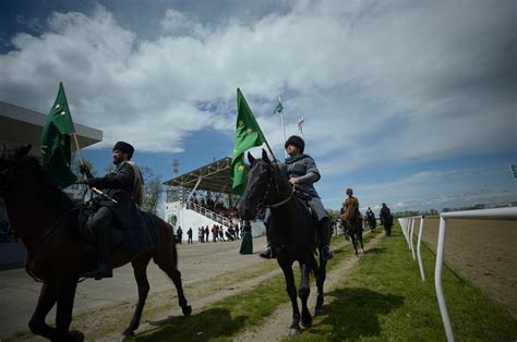 Circassian Flag Day Equestrian Holiday Ethnosport Unites Was Held In