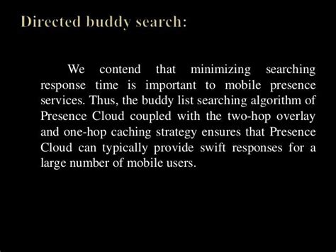 A Scalable Server Architecture For Mobile Presence Services