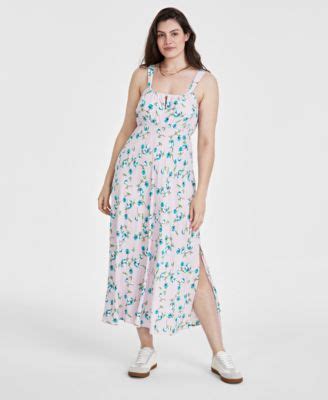 On 34th Womens Printed Empire Waist Midi Dress Created For Macys