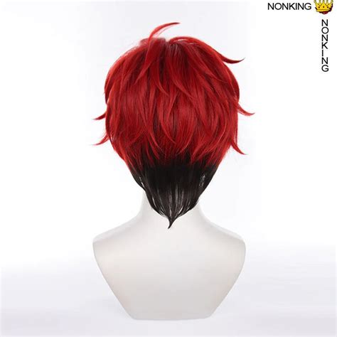 Ensemble Stars Amagi Hiiro Short Red Cosplay Wig Accessories Etsy