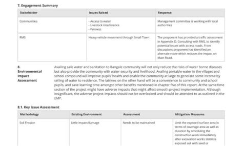 Environmental Impact Statement Example Free And Customisable Regarding Environmental Impact