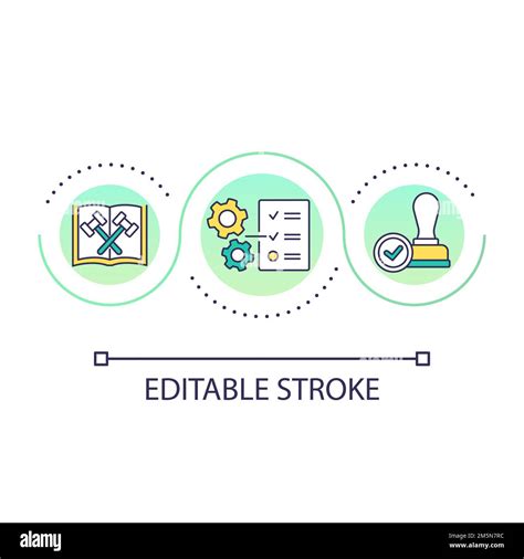 Regulations And Laws Loop Concept Icon Stock Vector Image And Art Alamy