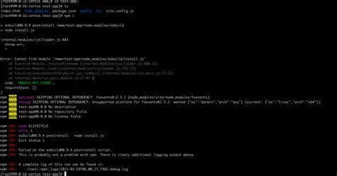 CentOS Installation Failed I Don T Know What The Problem Is Issue 1005 Evanw Esbuild GitHub