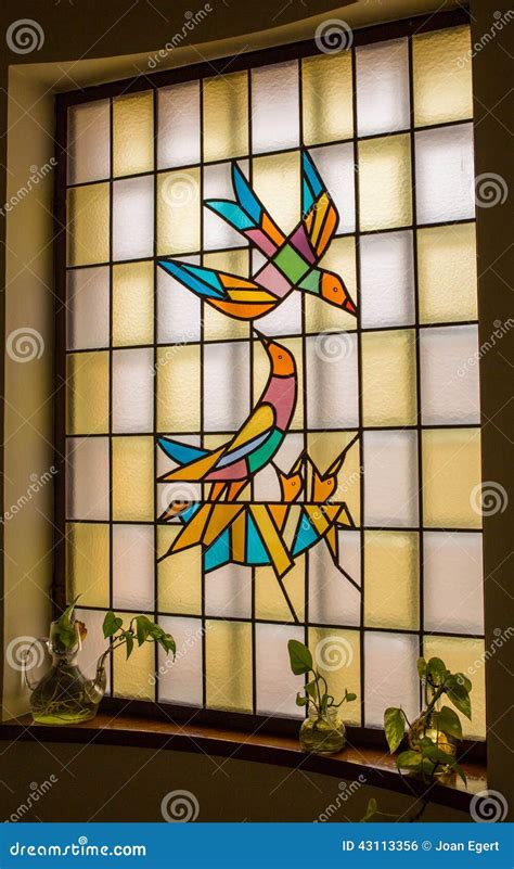 Stained Glass Windows Birds