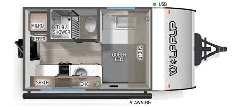 Cherokee 2027 Forest River Wolf Pup 12sblp Travel Trailer Rv