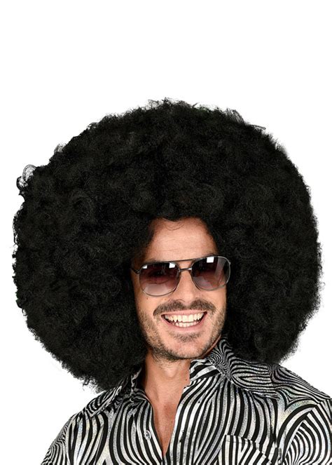 Extra Large 70s Disco Curly Black Afro Wig 02013 Struts Party
