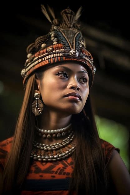 Premium Photo Photo Of A Beautiful Young Mentawai Tribe Woman