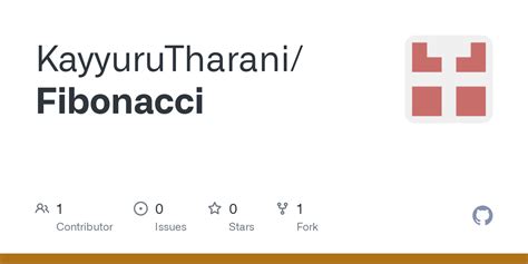 GitHub KayyuruTharani Fibonacci