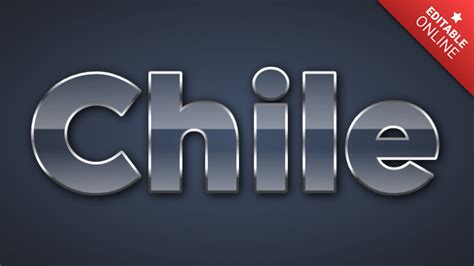 Chile Glass Alphabet Text Effect Generator