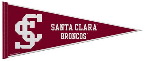 Santa Clara University Broncos Official Ncaa Team Felt Pennant Rico